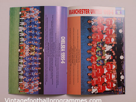 1996 F.A Cup Semi Final 'Chelsea vs Manchester United' Programme ...